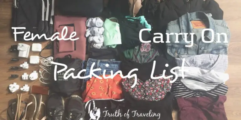 Female Carry On Packing List - Truth of Traveling