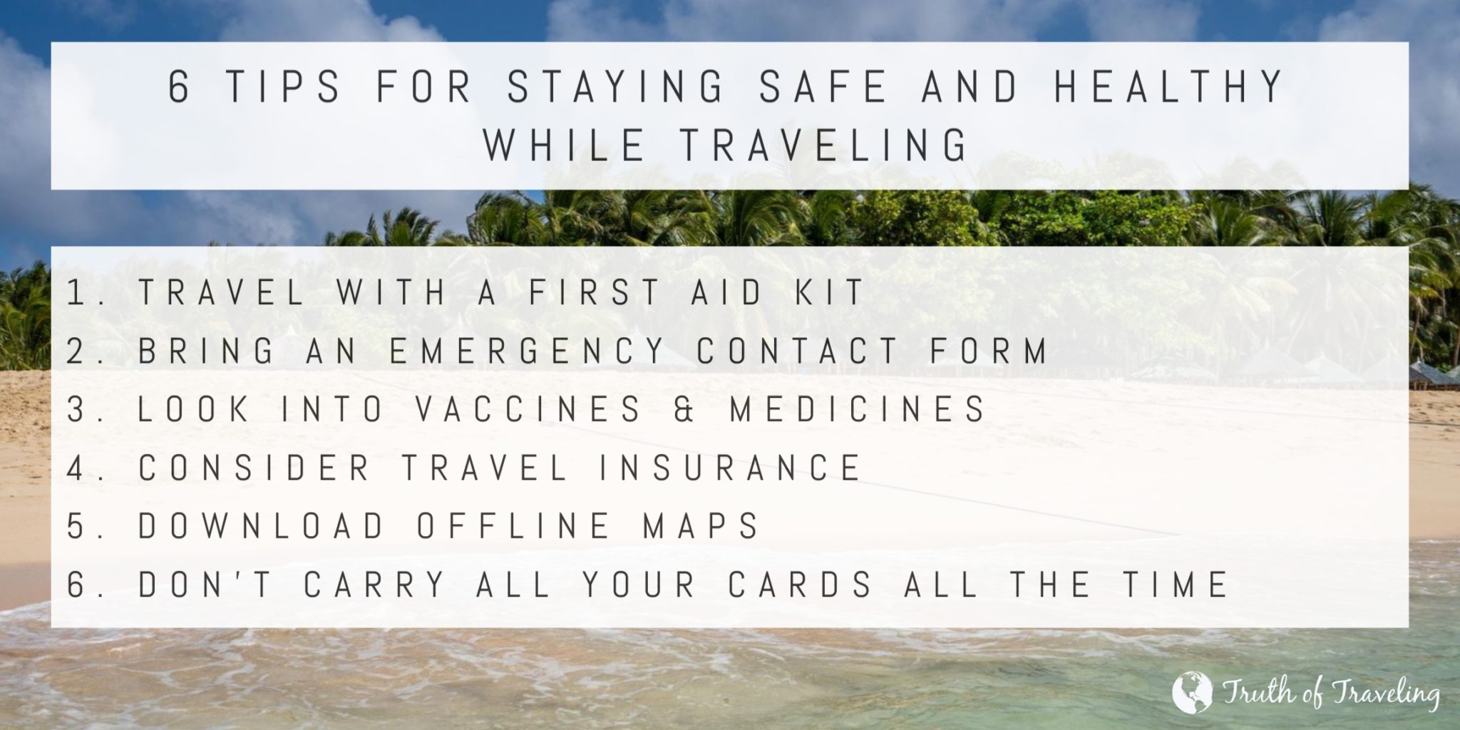 Tips for Staying Safe and Healthy While Traveling - Truth of Traveling
